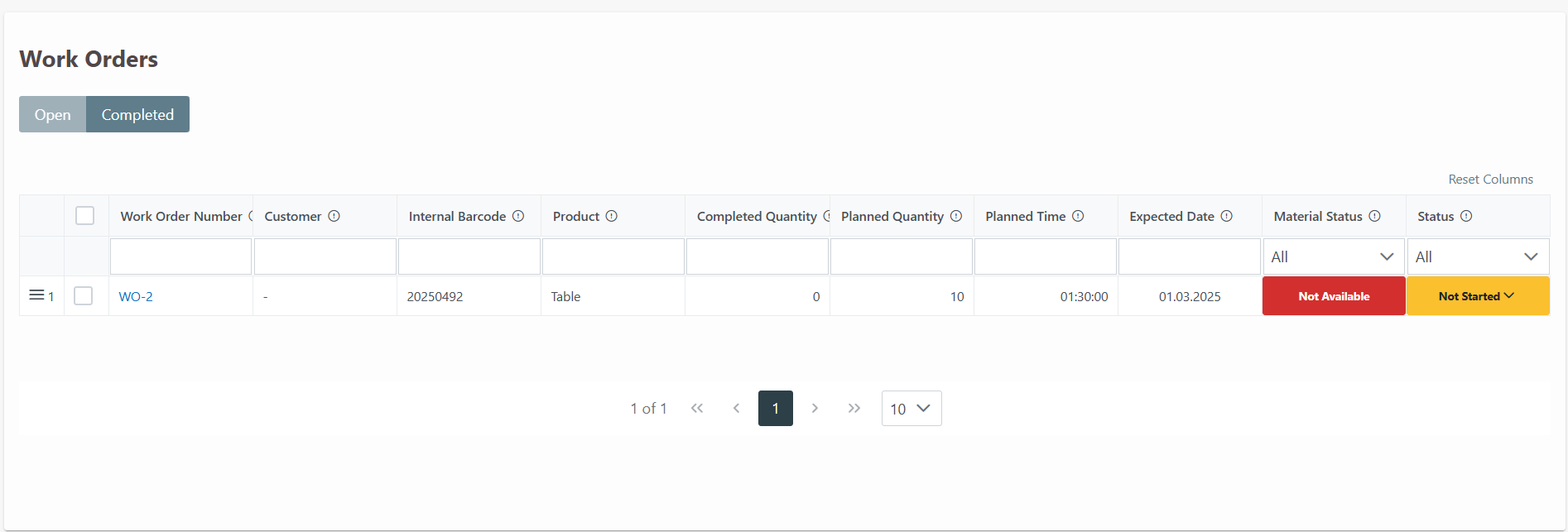 Easily Track Work Orders with the Work Orders Screen - Skala MRP